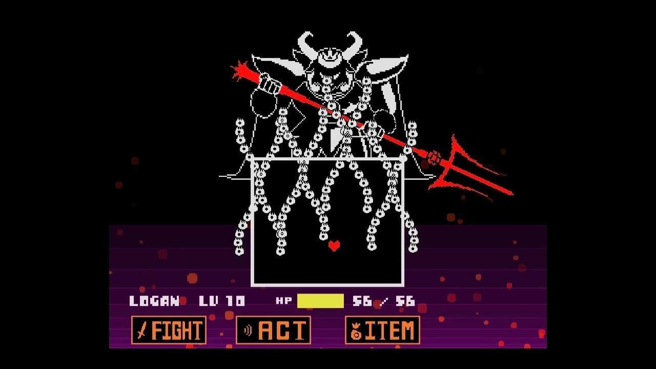 Undertale Asgore boss fight - YouTube