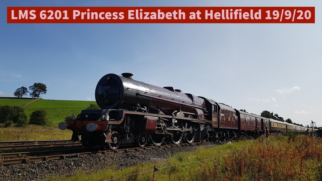 LMS 6201 Princess Elizabeth at Hellifield 19/9/20 - YouTube