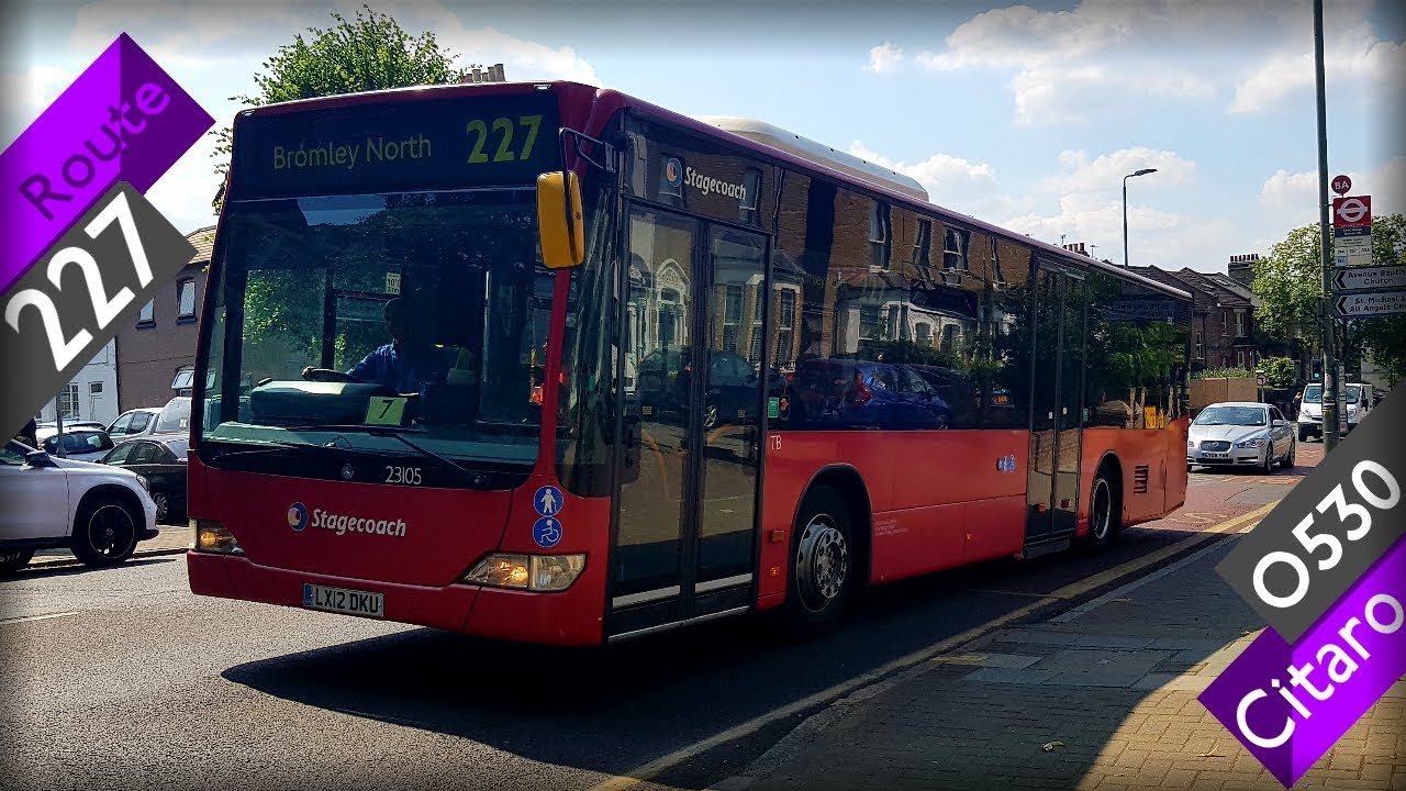 *KICKDOWN* Mercedes-Benz Citaro O530 on Route 227 [Stagecoach Selkent ...