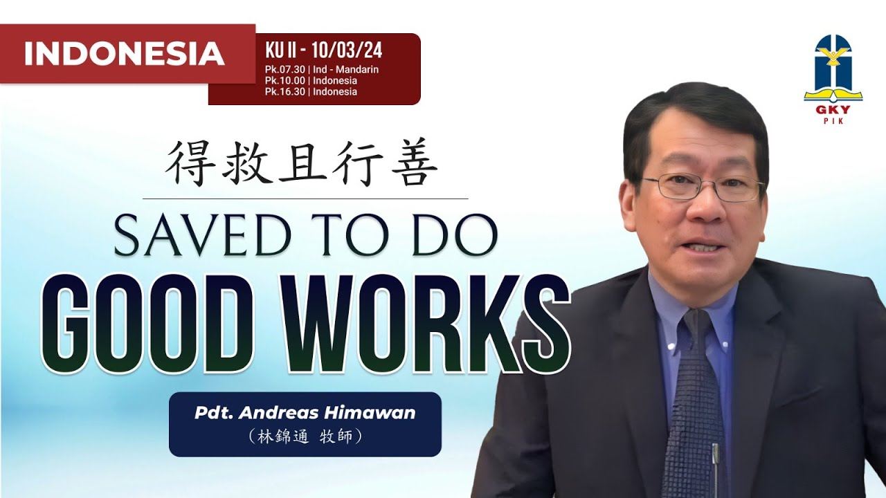 SAVED TO DO GOOD WORKS - PDT. ANDREAS HIMAWAN - YouTube
