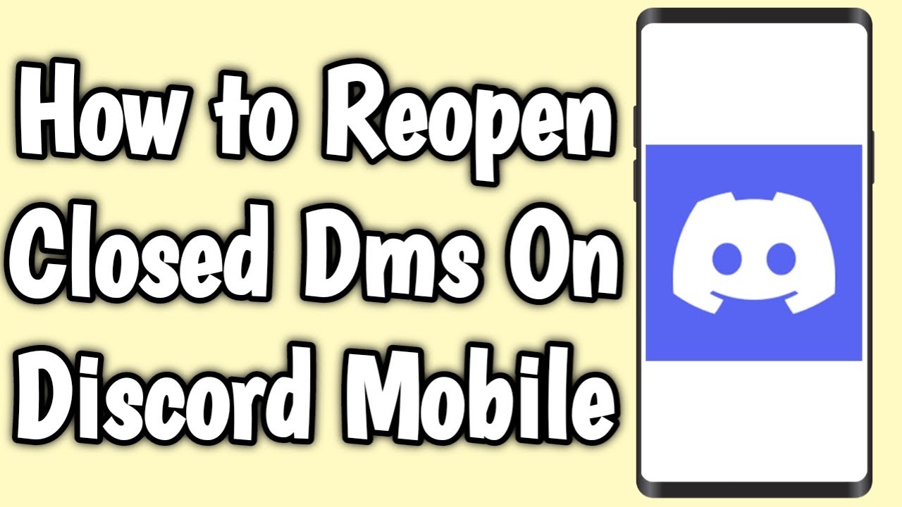 How To Reopen Closed Dms On Discord Mobile YouTube How To Reopen Closed Dms On Discord Mobile YouTube