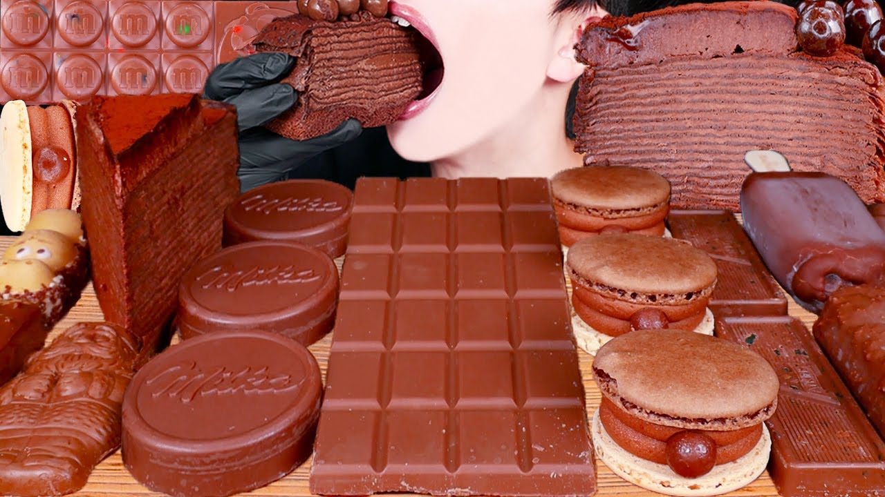 Asmr Maltesers Chocolate Cake Kinder Kitkat Magnum Ice Cream Nutella
