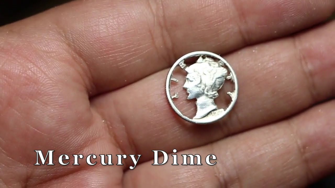 Mercury Dime Coin Cutting - YouTube