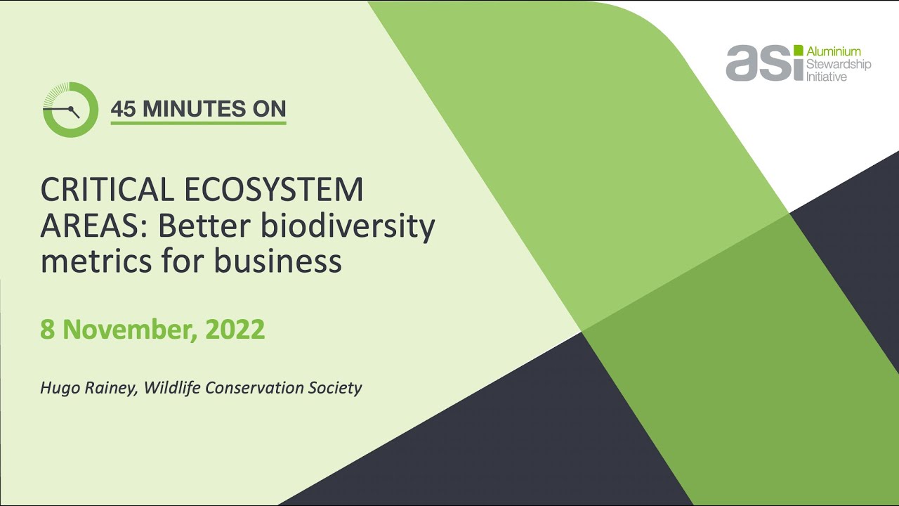 Critical Ecosystem Areas: Better biodiversity metrics for business ...
