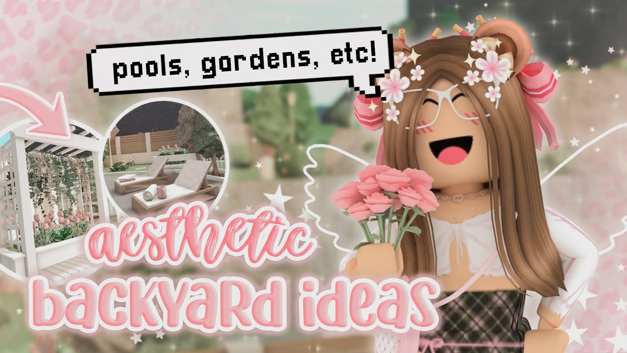 Aesthetic Backyard Ideas 🌱🌷 Pools Gardens Etc Roblox Bloxburg Aesthetic Yards Youtube