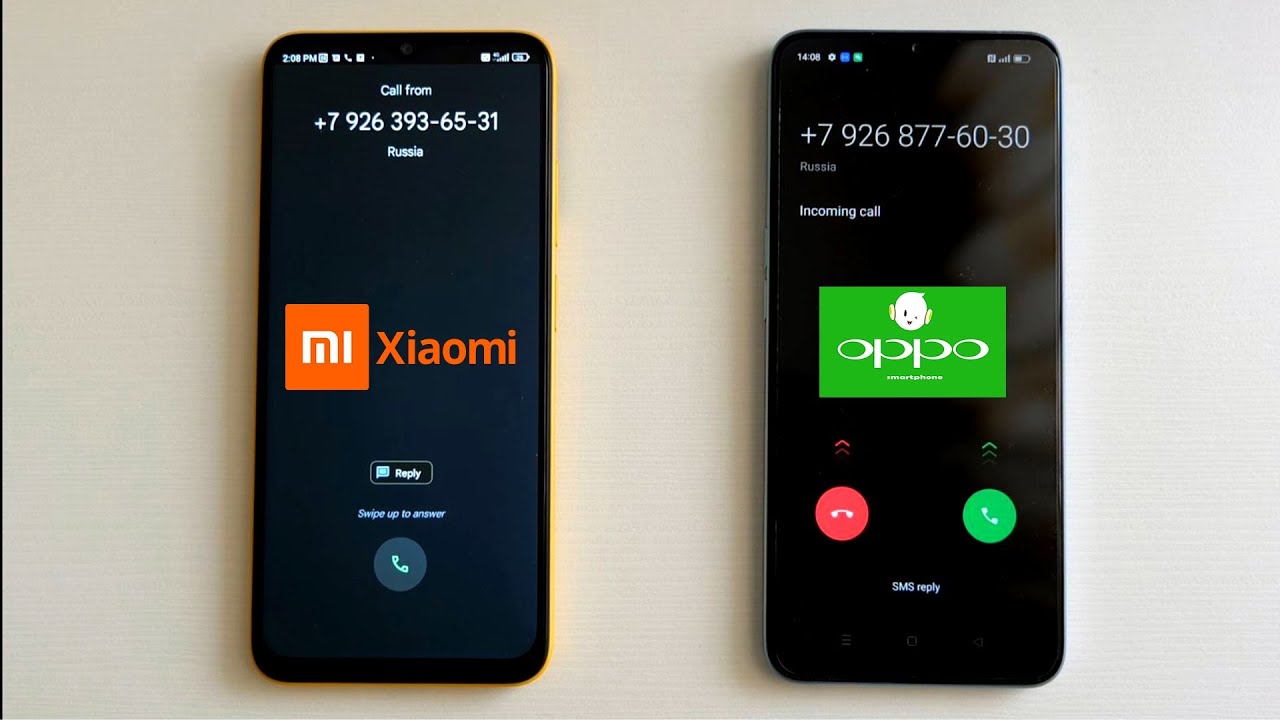 Xiaomi Poco M5 & Oppo A57s Incoming Call - YouTube