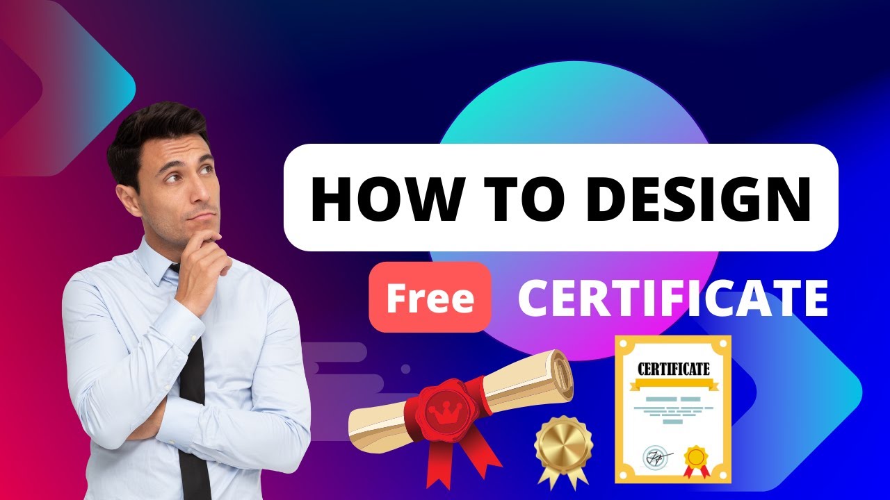 How To Make A Certificate Design In Just 5 Mins - Easy & Quick Tutorial ...
