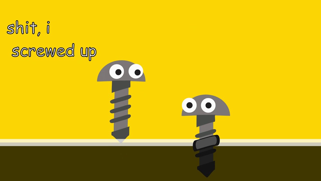 Screwed up screws life | HD | kidsmation #screw #screwedup - YouTube