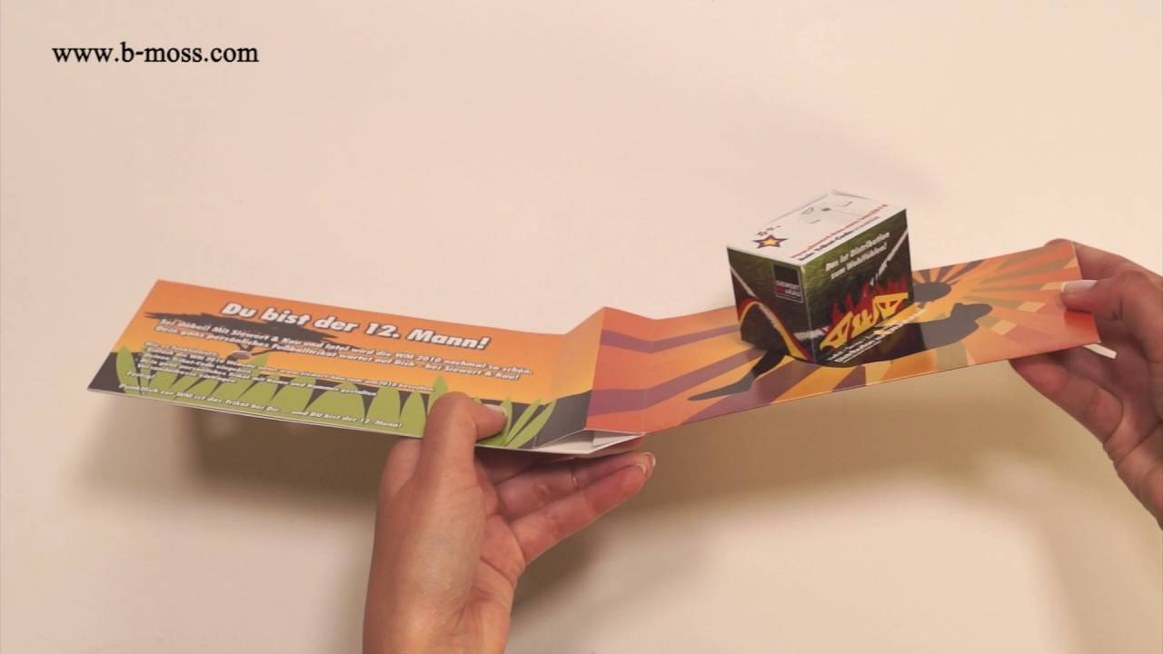 paper made direct mailing with 3D animation - YouTube
