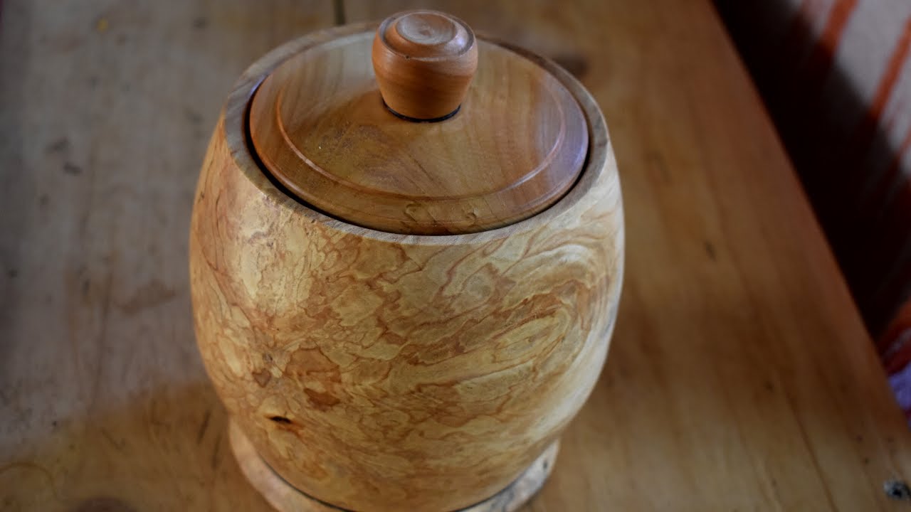 Woodturning a Lidded Pot - YouTube