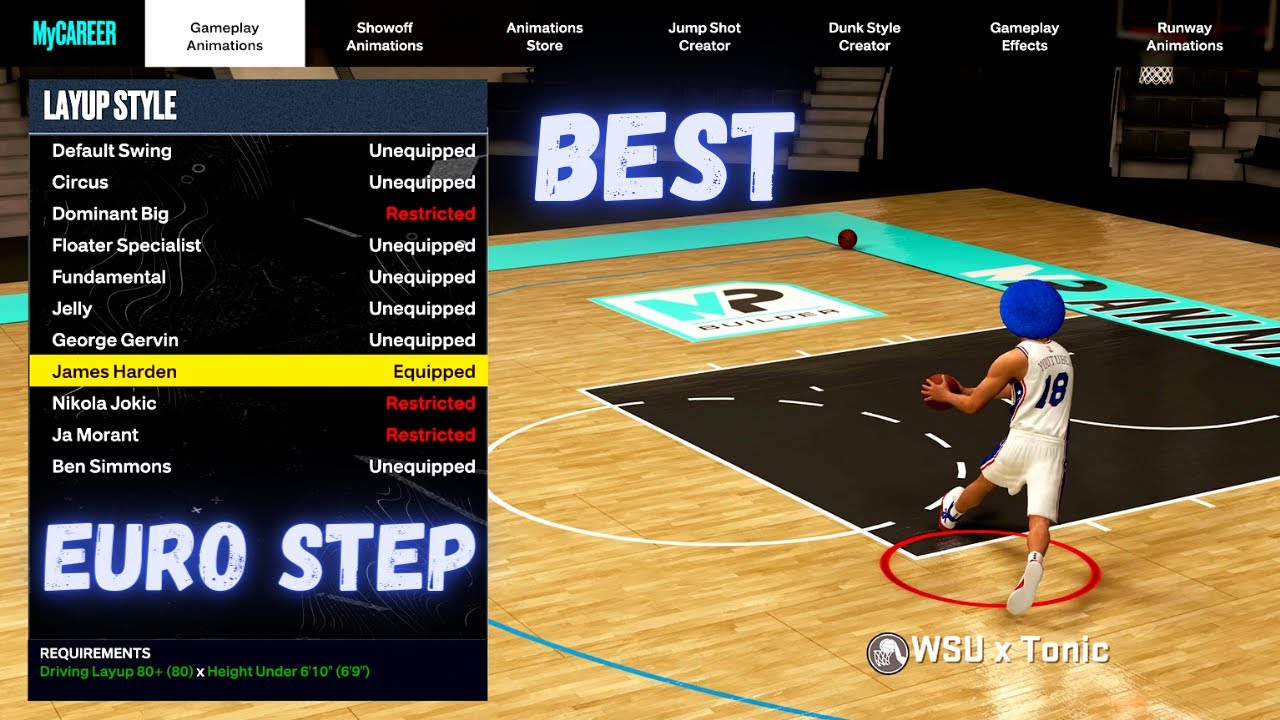 JAMES HARDEN LAYUP STYLE EURO STEPS are MAGNIFICENT NBA 2K23! - YouTube