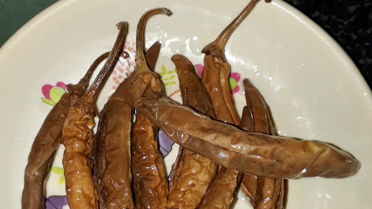 Indian dhai mirchi making/dry curd chilli - YouTube