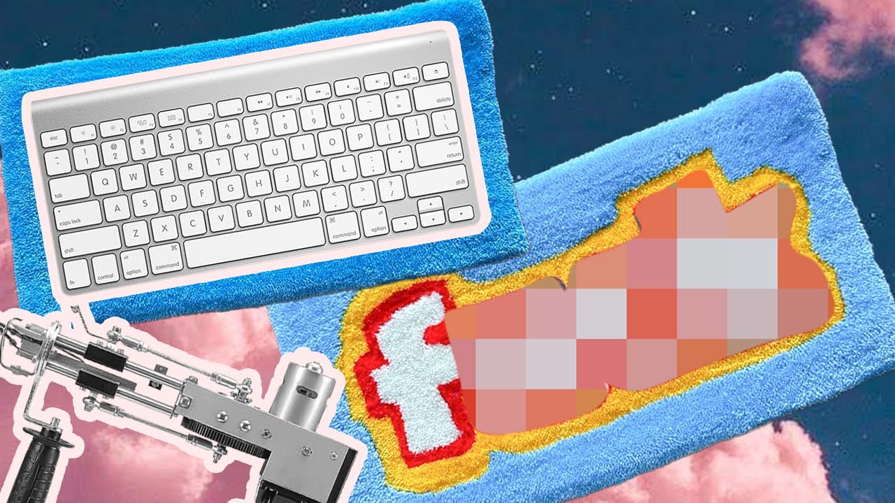 ASMR Keyboard Rug Tufting F - YouTube