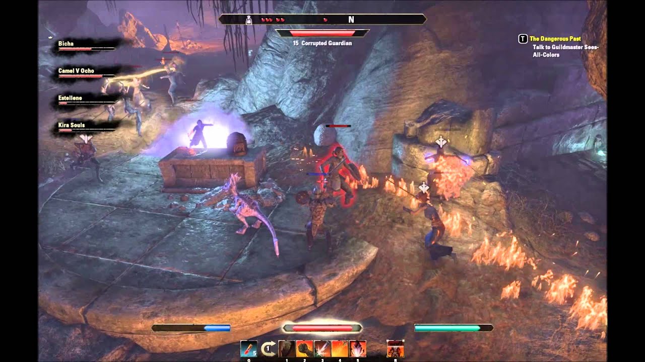 TESO The elder scrolls online gameplay español mazmorra spindleclutch ...