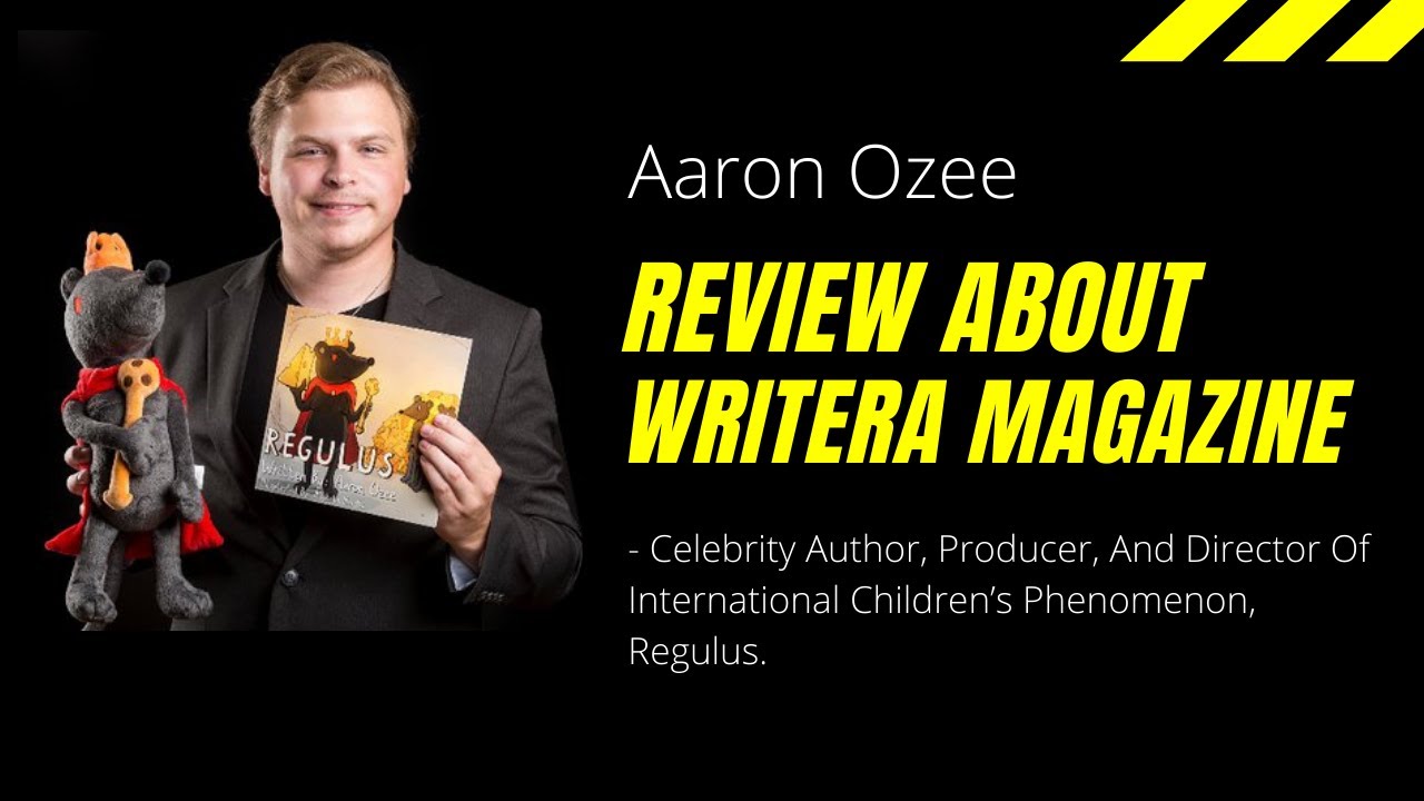Review About Writera Magazine by Celebrity Author Aaron Ozee - YouTube