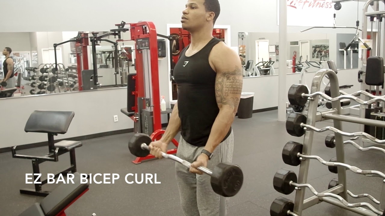 EZ Bar Bicep Curl - YouTube
