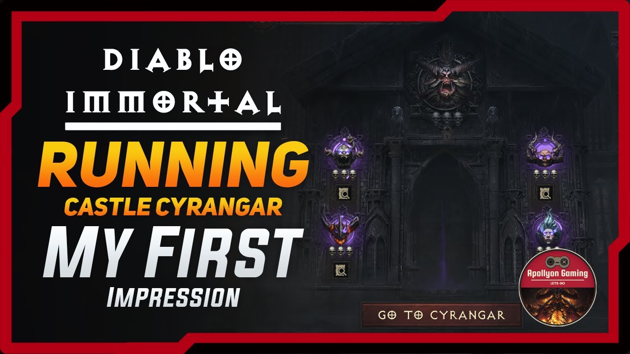 My First Impression Running Castle Cyrangar - Is It Any Good? - Diablo ...