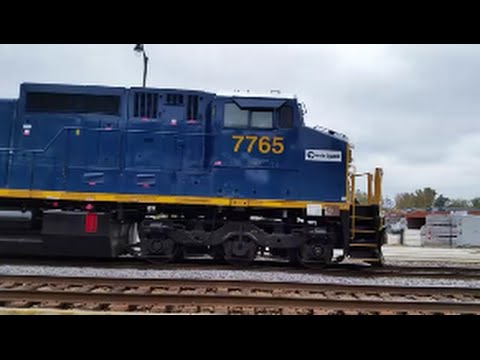 [CSX]7765 CW40-8 Chessie System Stamp Unit Leads F707-07 Through Fay NC With A Screaming K5LA ...