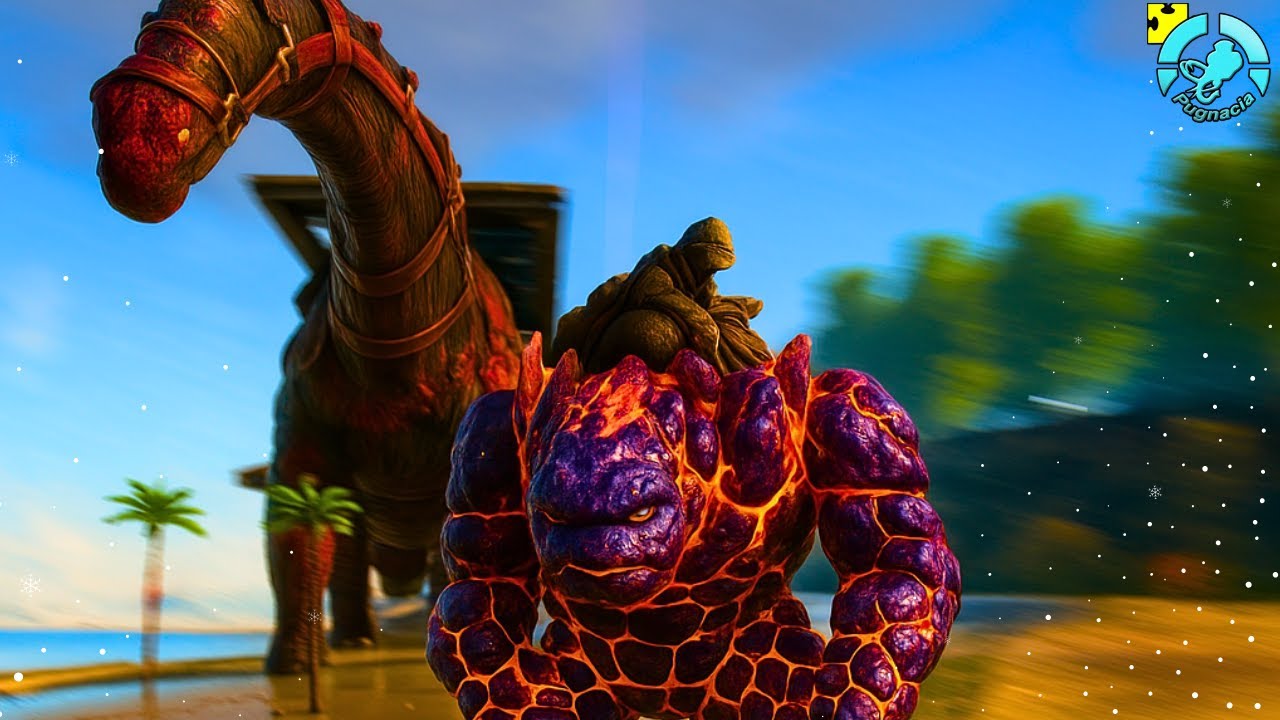 DOMAMOS UM X-ROCK ELEMENTAL E UM ZOMBIE TITANOSAUR Ep.34:Ark Pugnacia ...