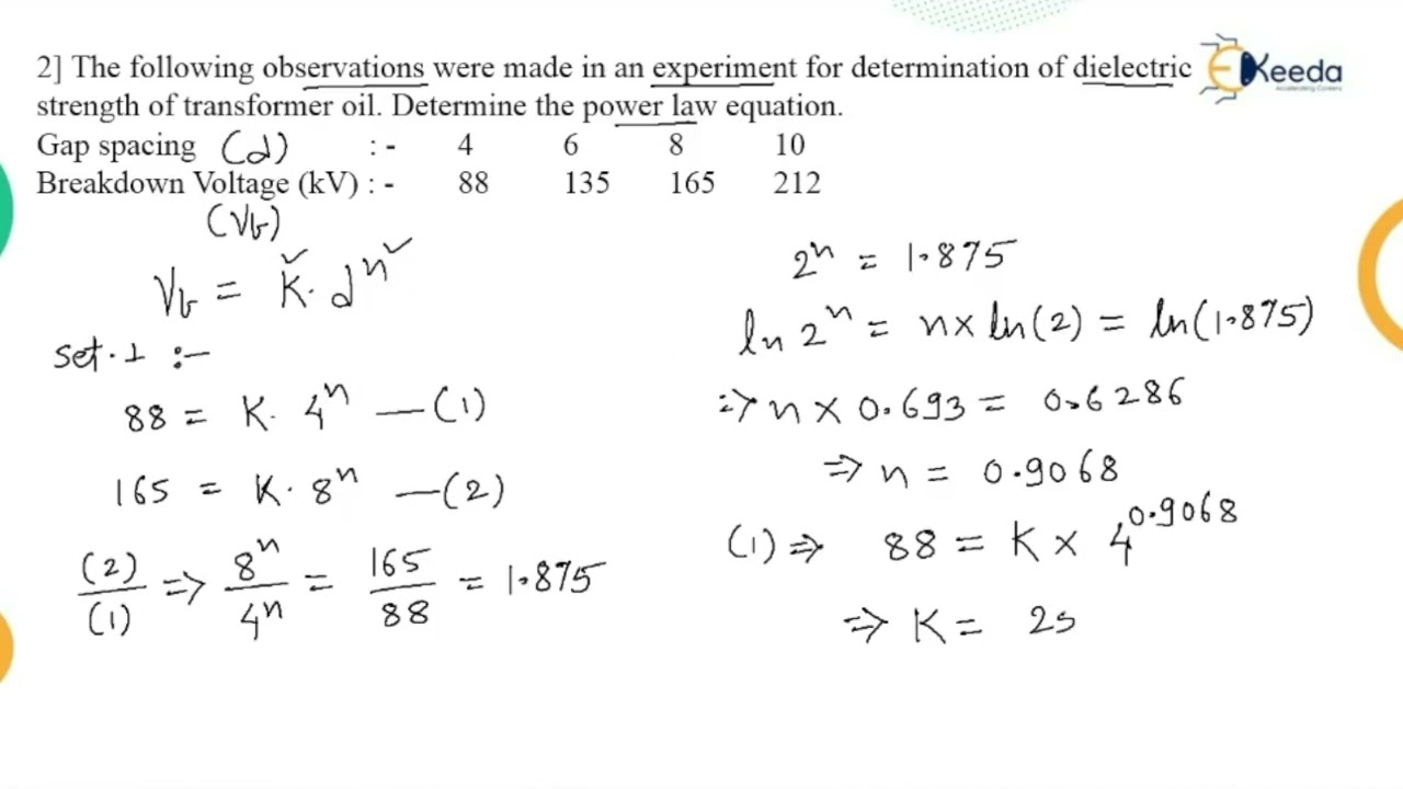 Numerical on Townsend’s Theory, Paschen’s - High Voltage Engineering ...