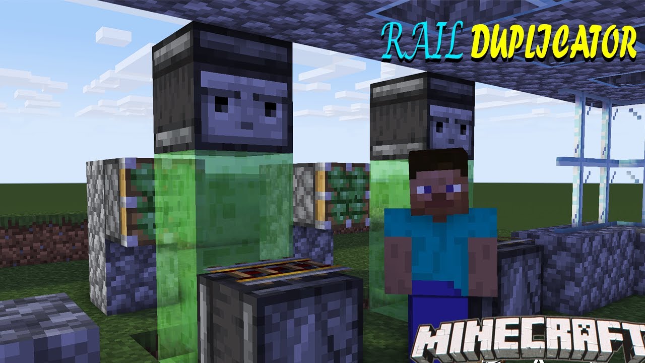 MINECRAFT RAIL DUPLICATOR TUTORIAL || MINECRAFT SURVIVAL SERIES #05 ...