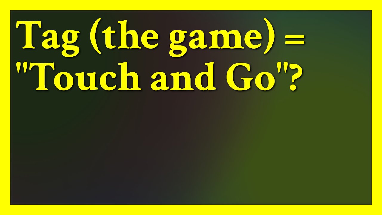 It seems to me that "touch and go" is nothing more than a backronym ...