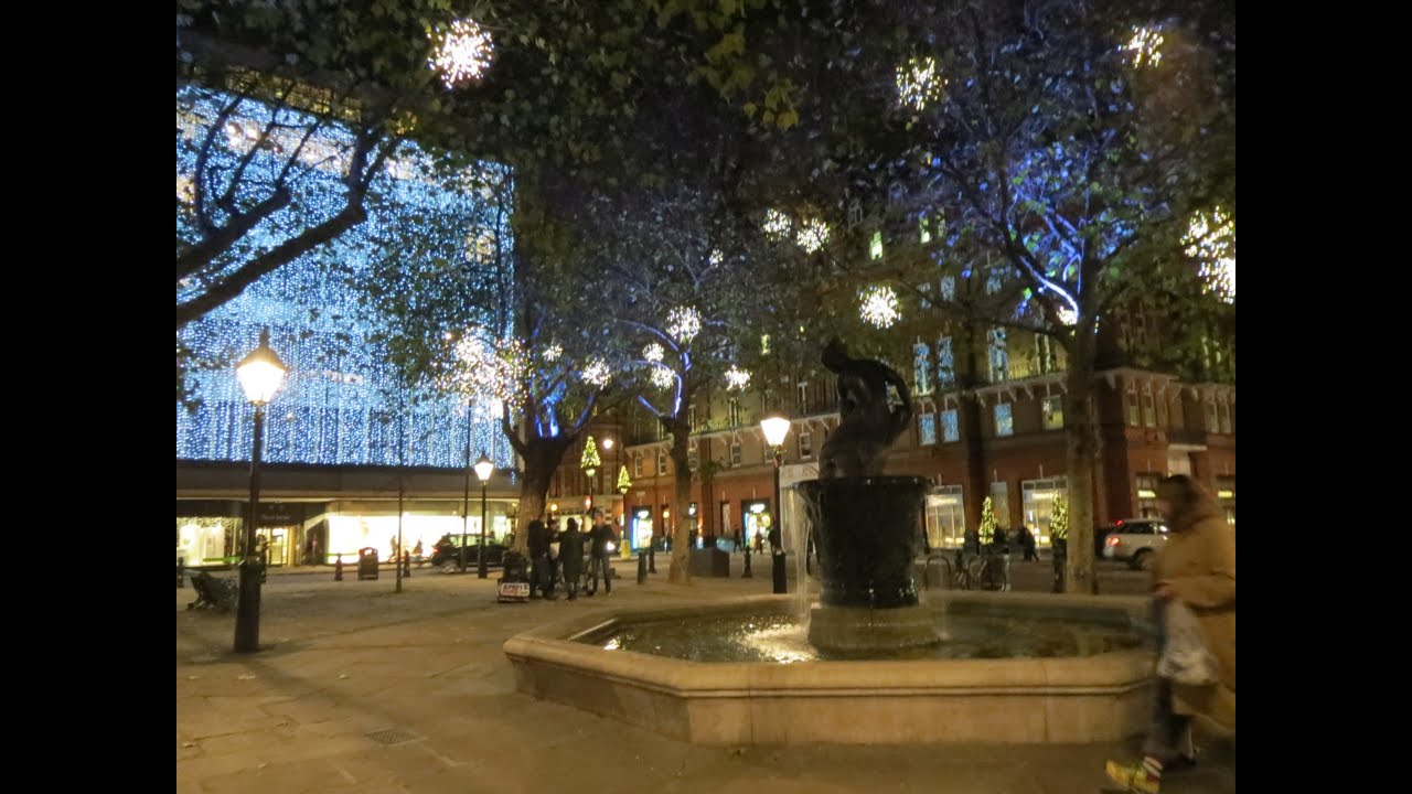 Chelsea London Christmas Lights Sloane Square + Duke of York Square ...