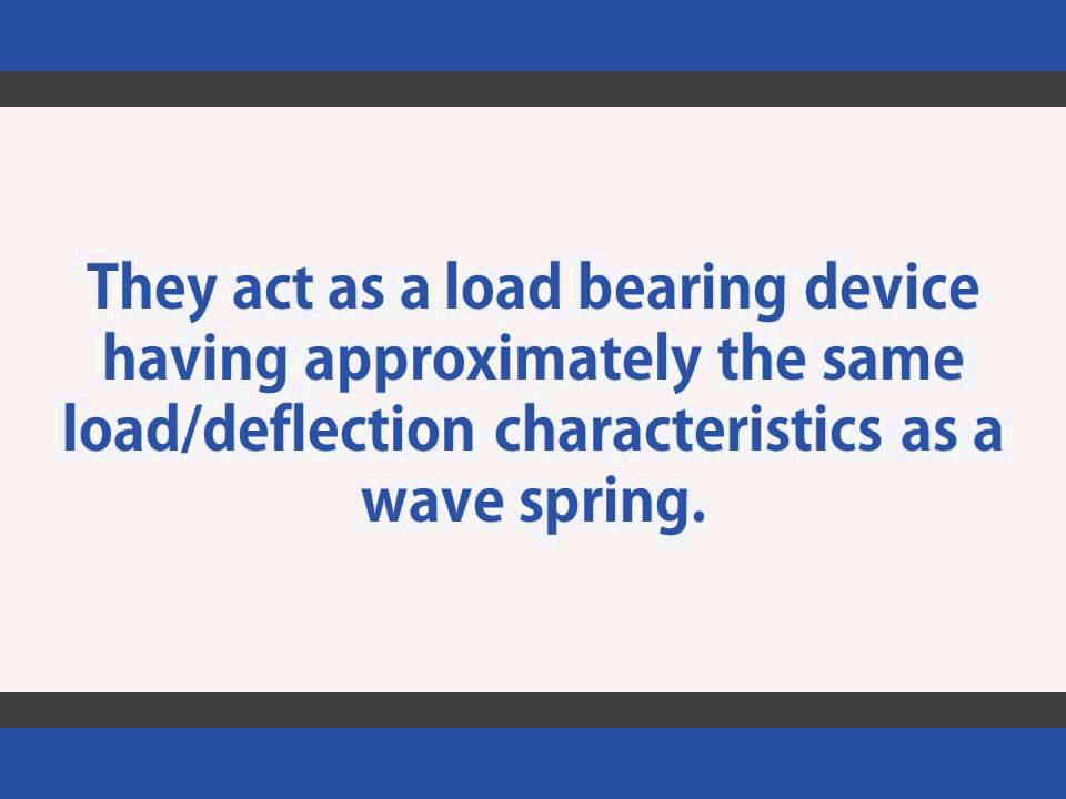 Smalley Linear Wave Springs - YouTube