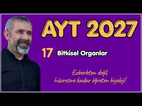 17-Bitki Biyolojisi-Bitkisel Organlar I YKS 2027 I Kadir Yücel