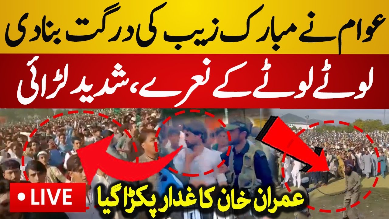 Live : PTI Pathan Supporters & Mubarak Zeb Khan Fight in Bajaur | PTI ...