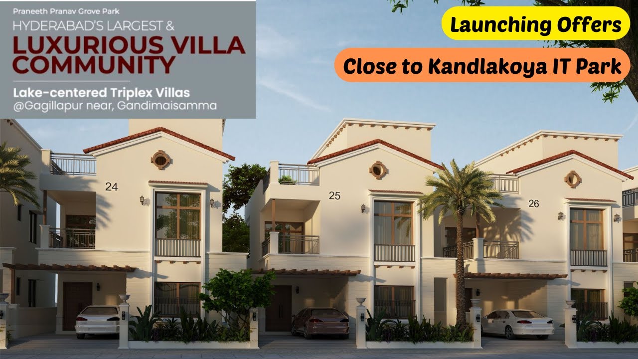 Hyderabad's Largest & Luxurious Triplex Villa Community || 70 Acres ...