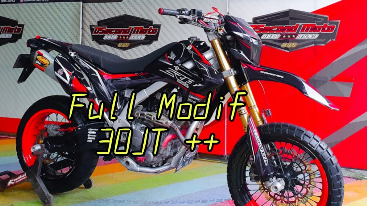 MODIF SUPERMOTO 30JT LEBIH , HONDA CRF 250 L . minat bs cek ig ...