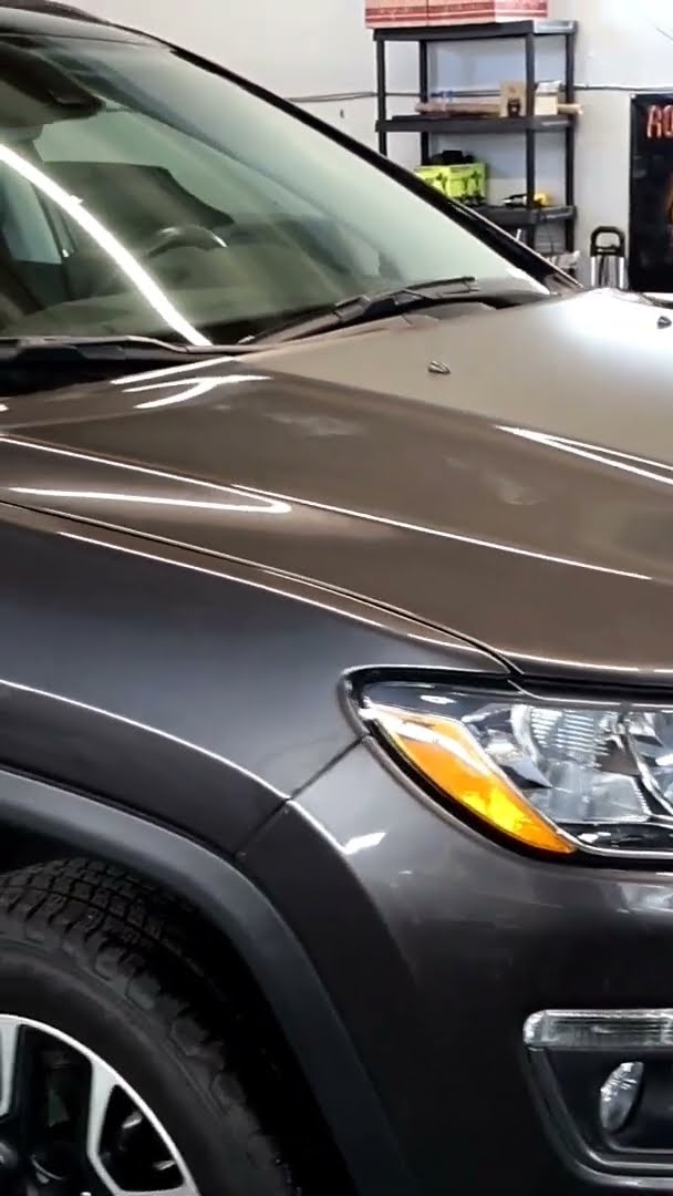 2021 Jeep Compass Matte Black Vinyl Wrap Hood Decal #automobile # ...