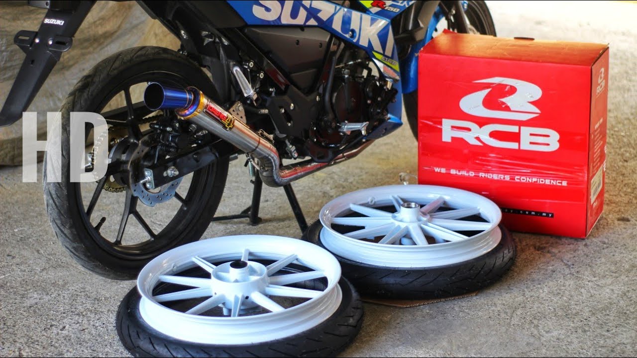 Raider 150 f.i Pirelli Rosso and RCB Mags Installation - YouTube