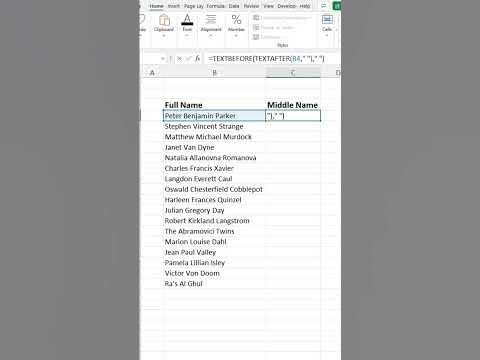 Extract middle | Advance Excel Formula | MyExcelGeeks - YouTube