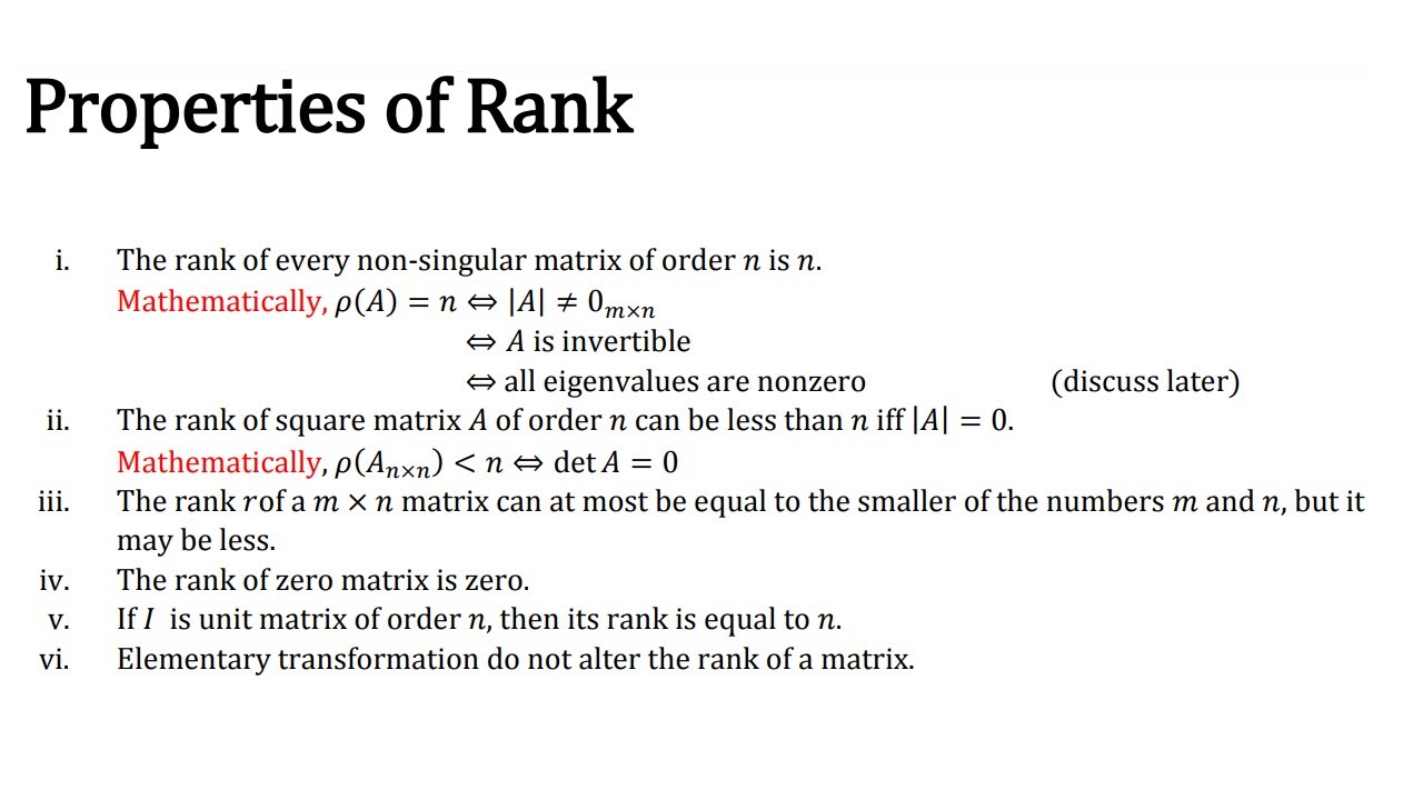 rank(ab)≤min(rank(a),rank(b)) properties of rank rank(a)=rank(aa^t ...