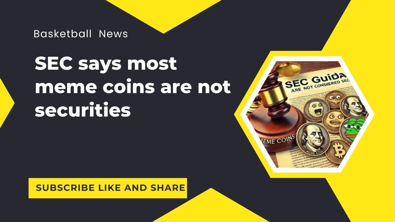 SEC says most meme coins are not securities - YouTube