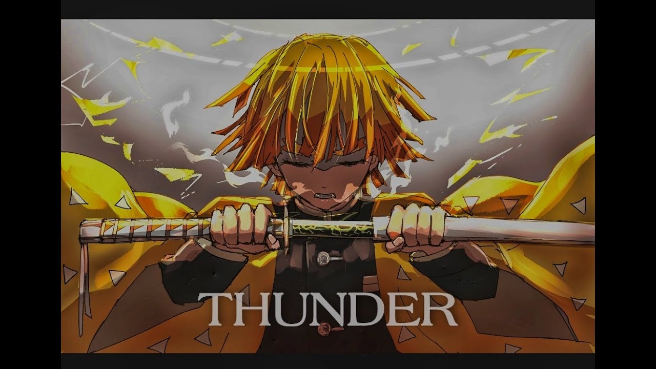 Imagine Dragons - Thunder (Lyrics) Zenitsu Tribute | LYRICAL SUMMIT ...