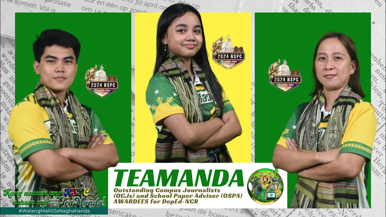 Outstanding Campus Journalists (OCJs) and School Paper Adviser (OSPA ...