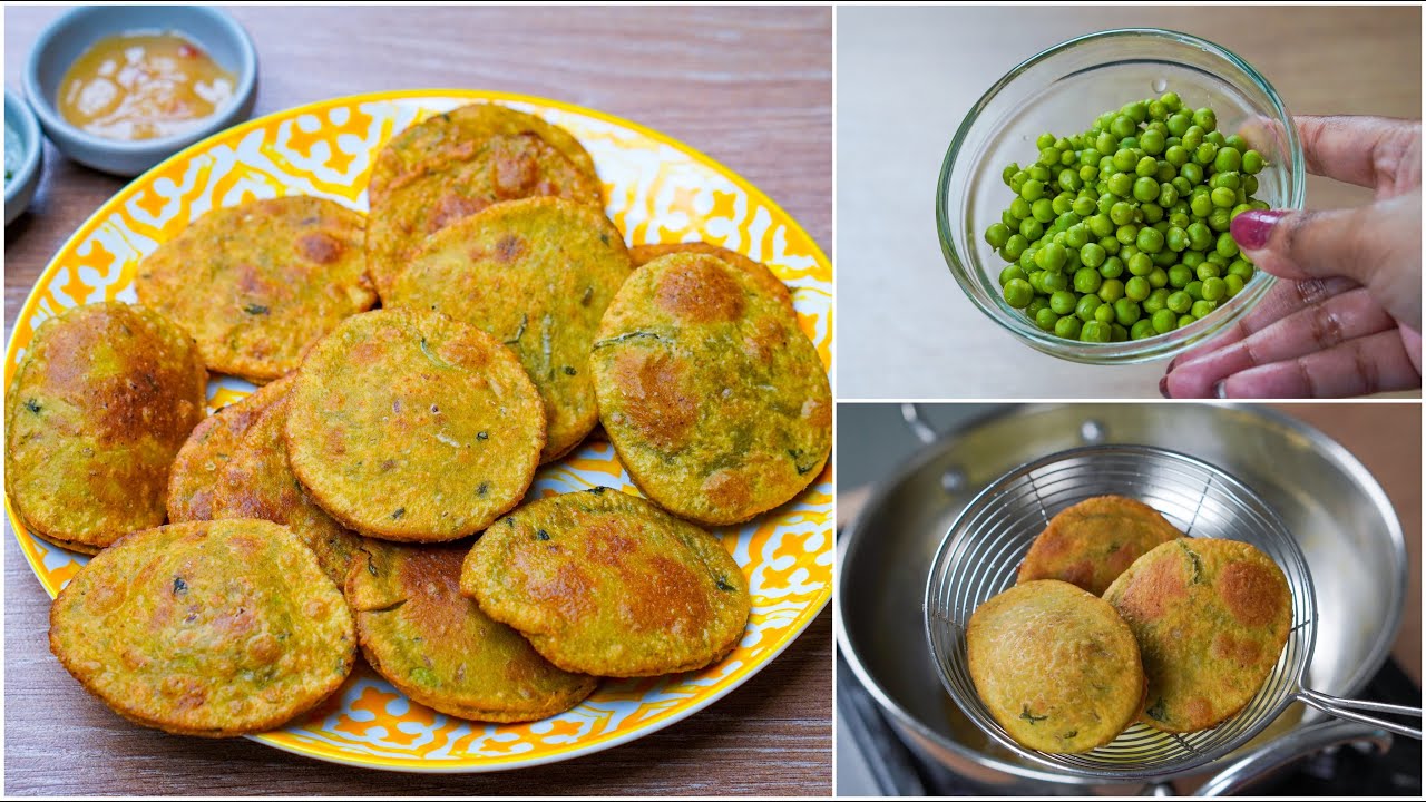 Matar Puri Recipe | Green Matar Puri | Grean Peas Puri - YouTube