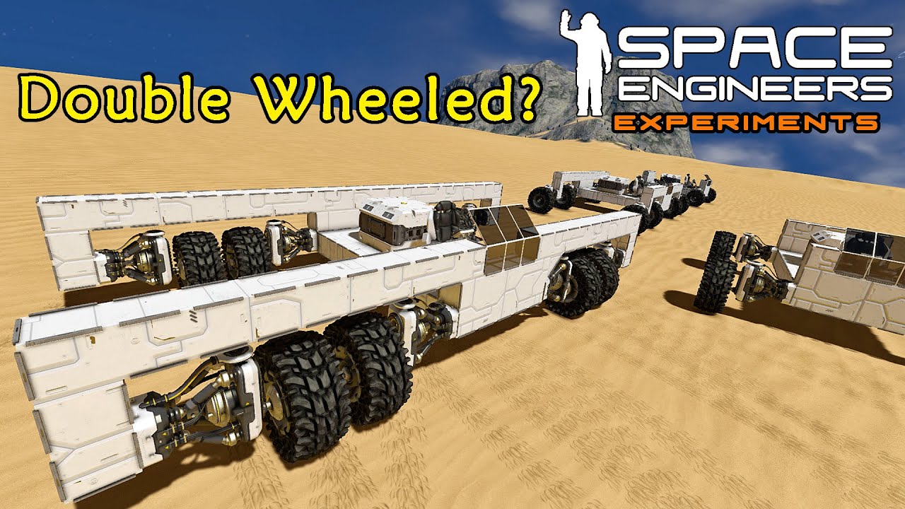 Space Engineers Experiments: Double Wheeled Rover? - YouTube