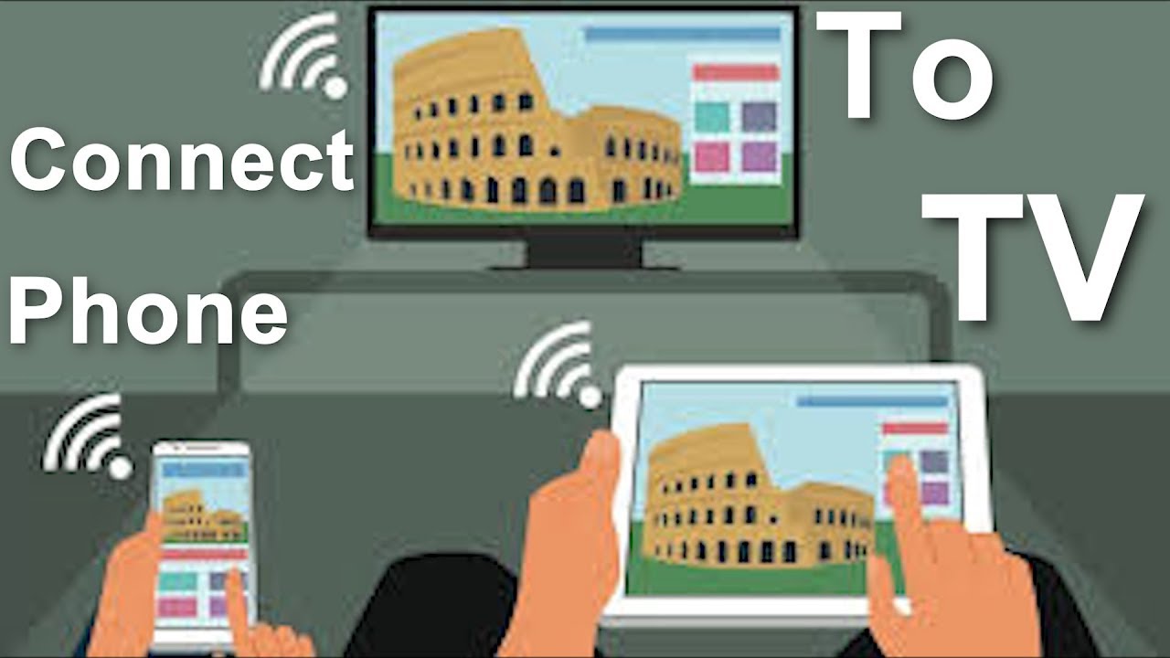 3 WAYS TO CONNECT MOBILE PHONE TO TV || SHARE MOBILE PHONE SCREEN ON TV ...