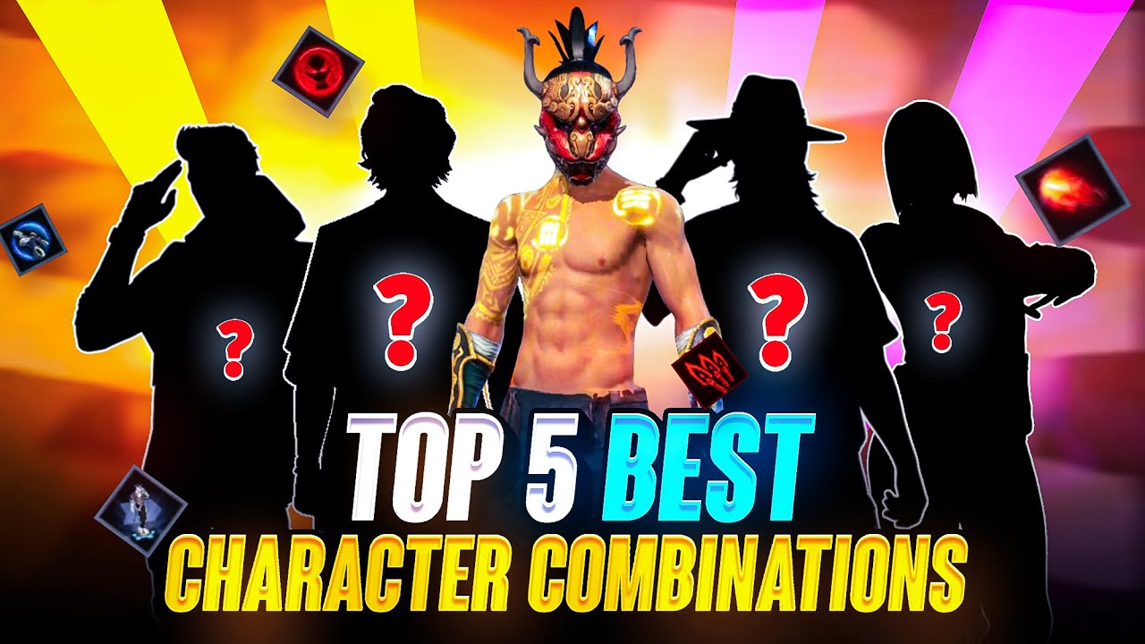 Top 5 Secret Best Character Combination 🤯 For Free Fire BR Ranked & CS ...