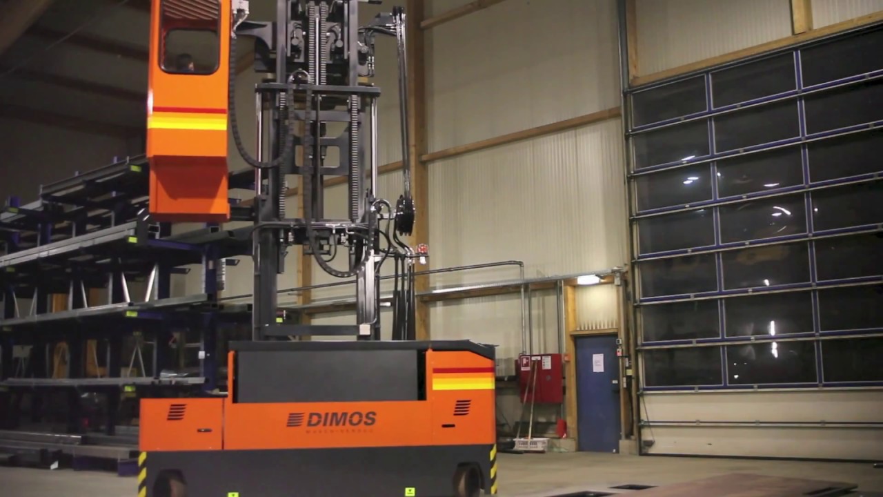 DIMOS DMS 30 LK Elektro-Mehrwege-Seitenstapler - YouTube