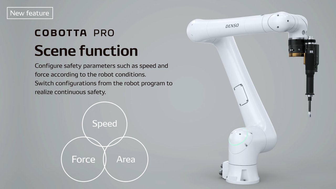 Collaborative Robot COBOTTA PRO Scene function - YouTube