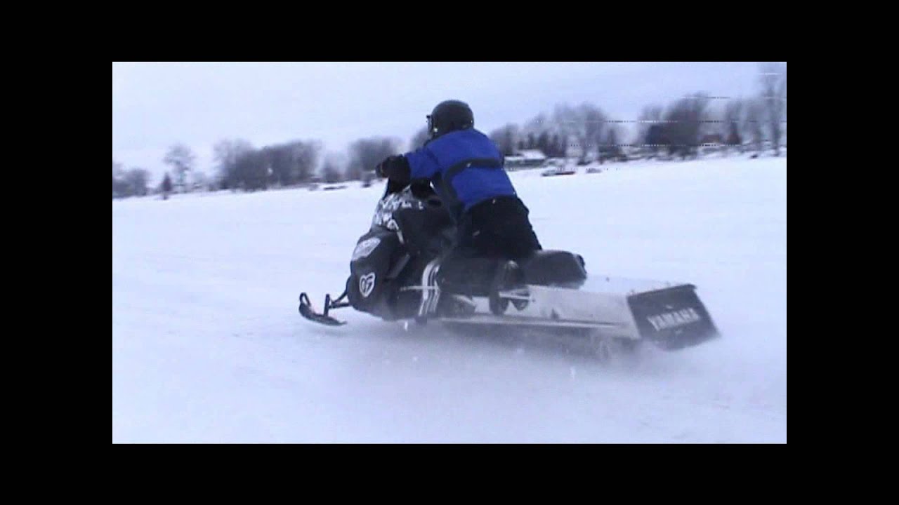 Turbo ice drag sled testing - YouTube