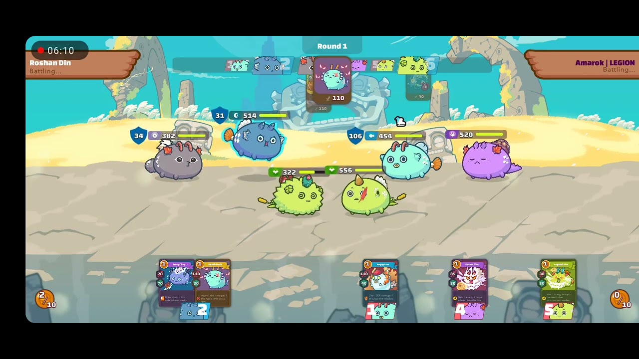 Beast vs godreptil /axie infinity gameplay /best team ever / beast ...
