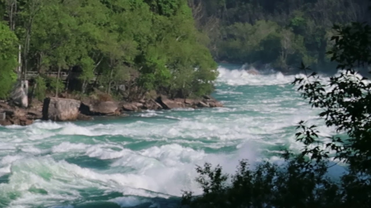 Niagara Gorge Rapids from end of trail - YouTube