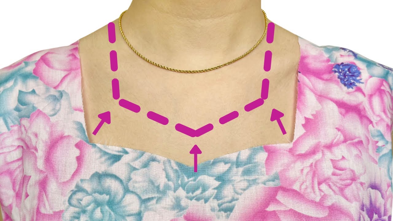 How to Reduce Perfectly a Large Neckline : Genius Sewing Tricks ! 🤩 ...