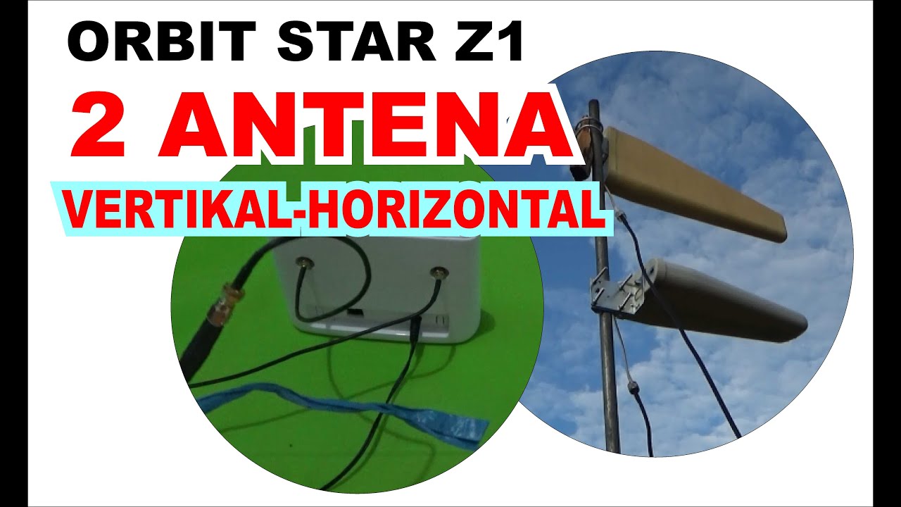 Orbit star Z1 dengan 2 antena 4g outdoor - YouTube